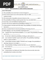 Chance Worksheets Year 5 | PDF | Probability | Probability And Statistics