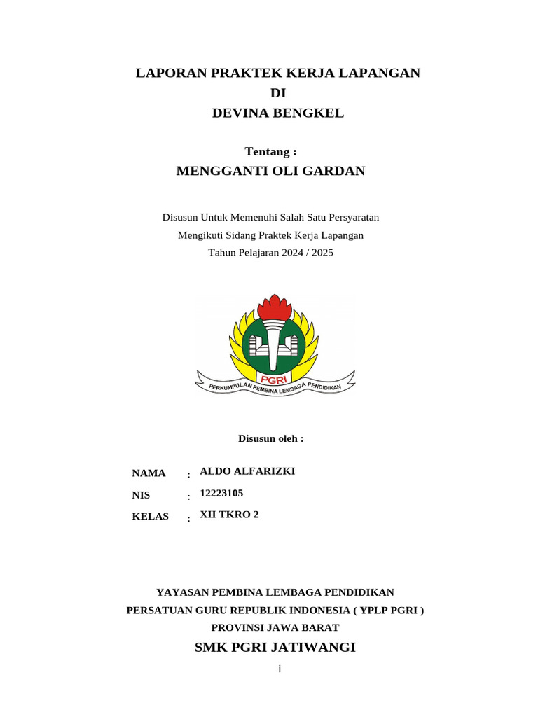 Laporan PKL Dani Muhamad Rafli | PDF