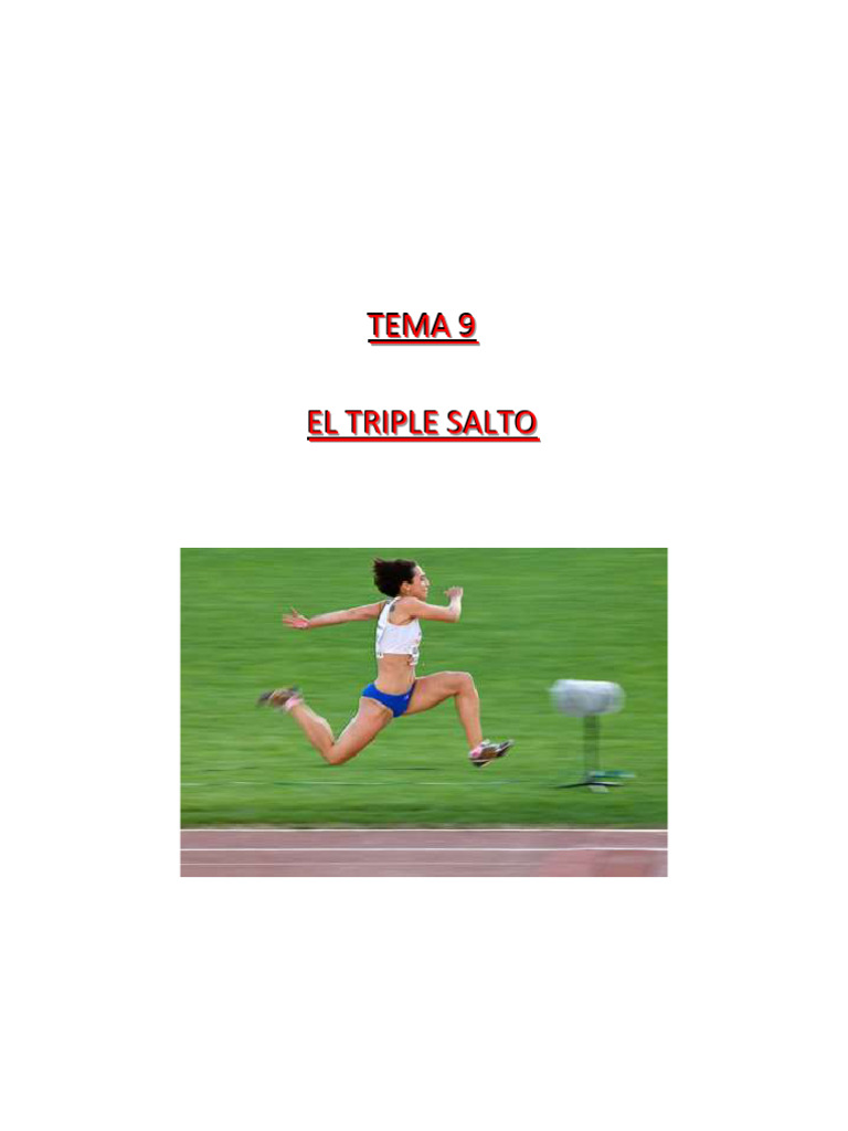 Historia y Técnica del Triple Salto | PDF | Deporte del atletismo
