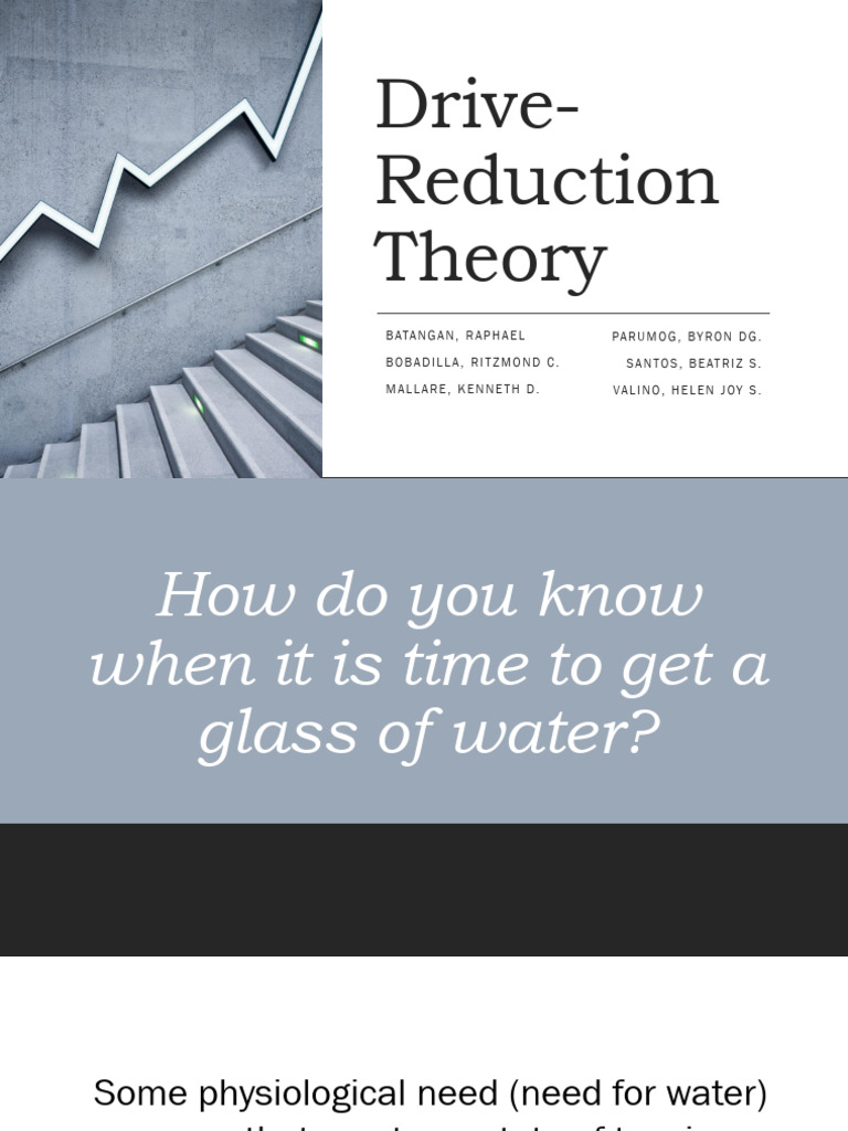 Drive Reduction Theory | PDF | Motivation | Motivational
