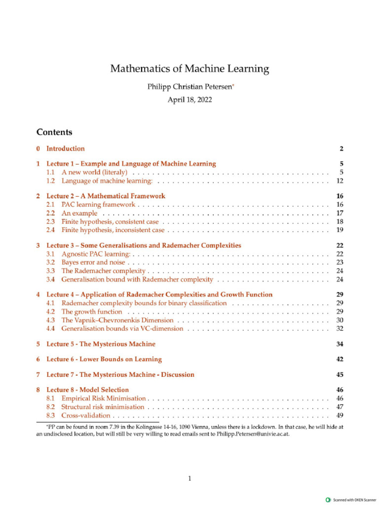 Maths For Machine Learning | PDF