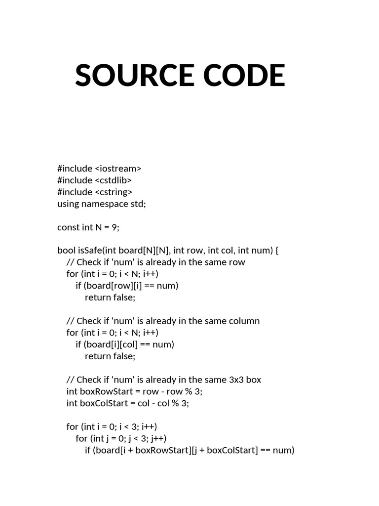 Sudoku Source Code | PDF | Computer Programming | Software Engineering