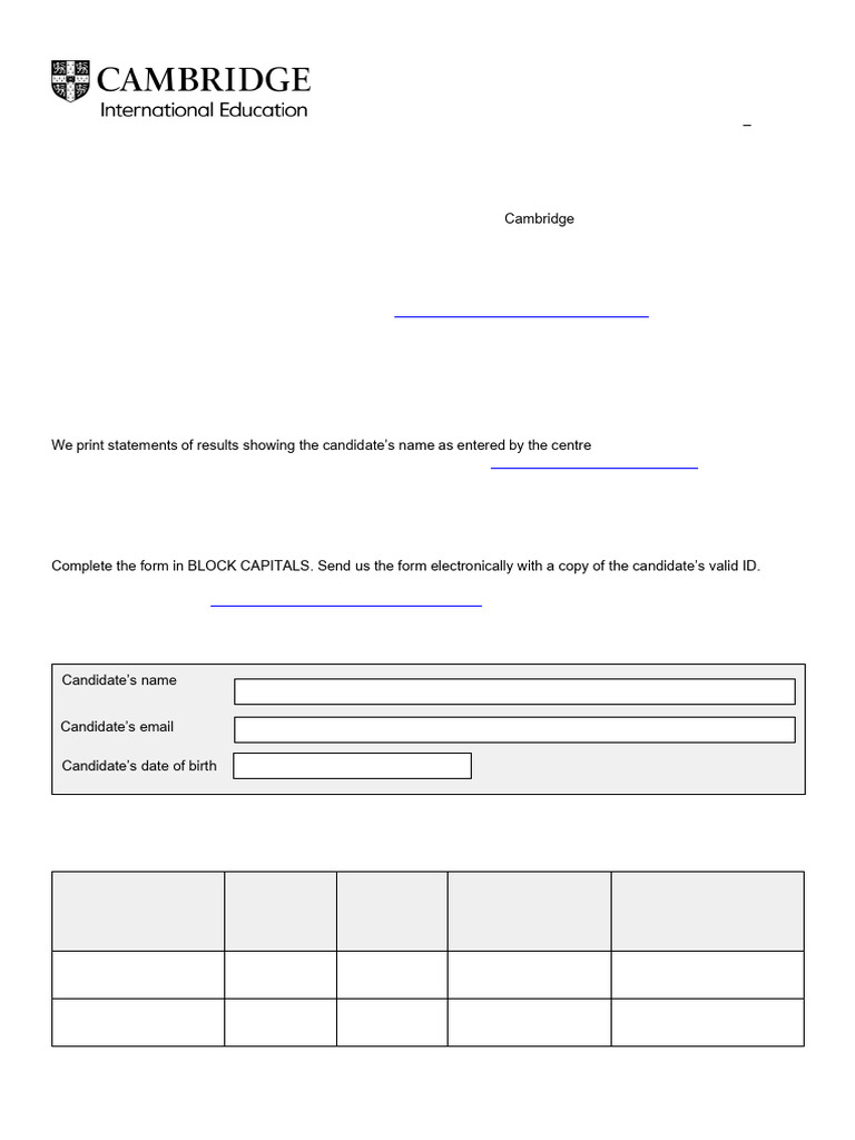 November 2024 Priority Results Form | PDF