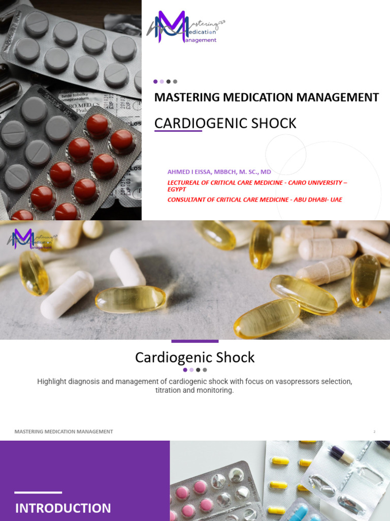 Cardiogenic Shock - Dr. Ahmed Eissa | PDF | Shock (Circulatory) | Myocardial Infarction