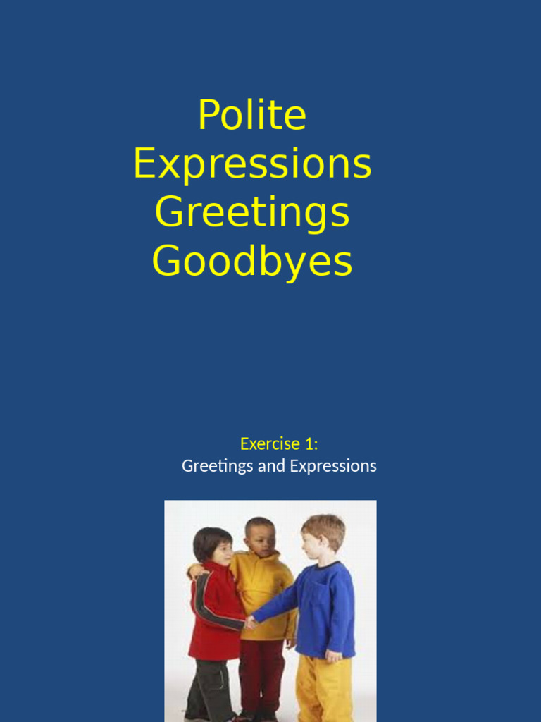 Polite Expressions | PDF