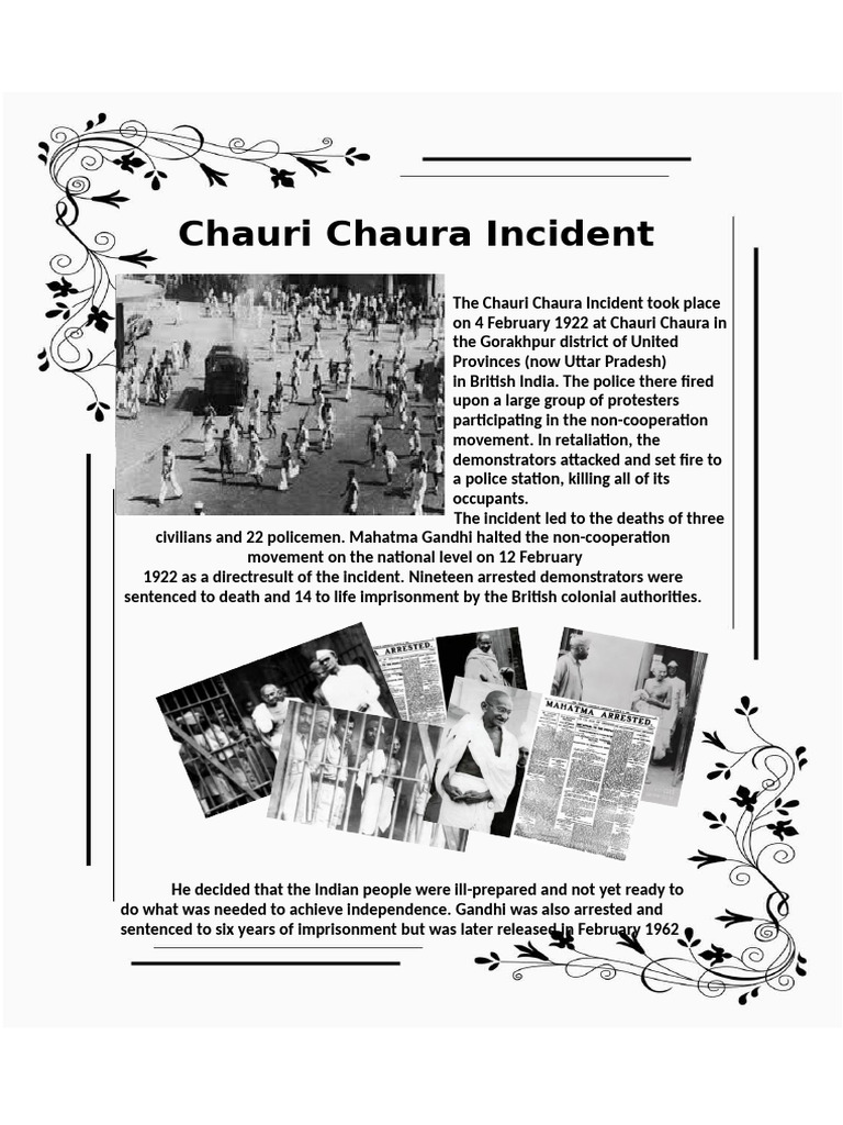 Chauri Chaura Incident Overview 1922 | PDF
