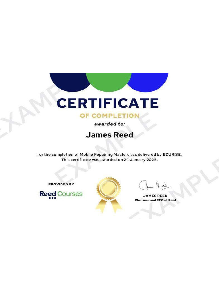 Sample Certificate 363688 | PDF