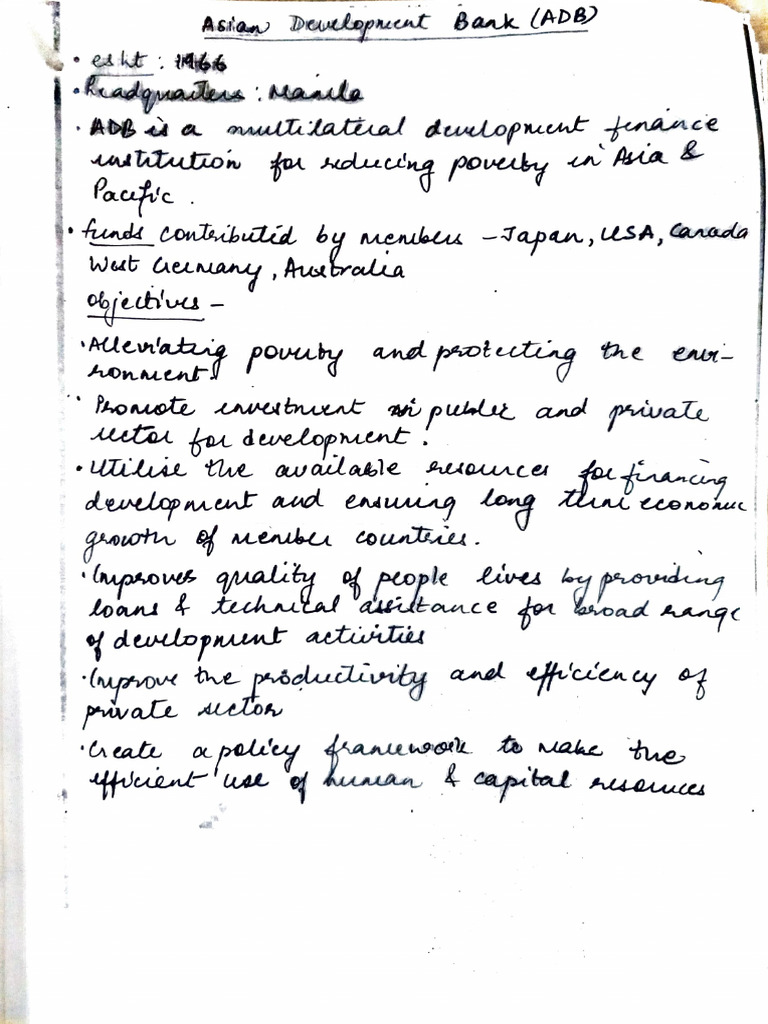 ADB, Regional Blocks, MNCs | PDF