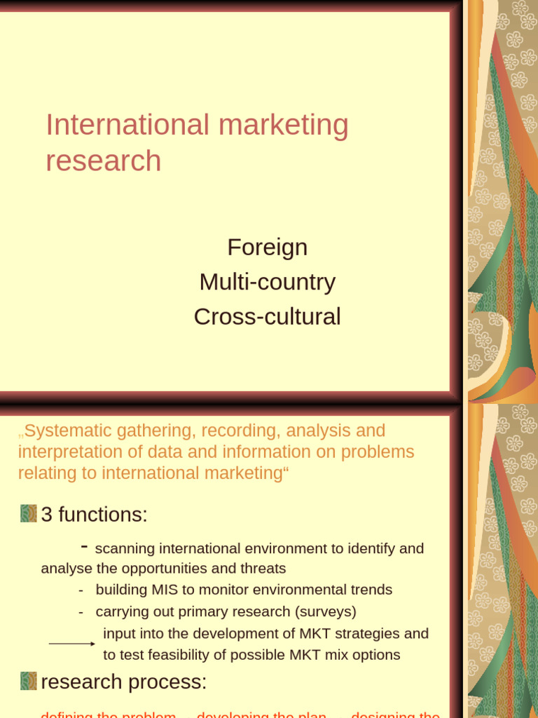 International Marketing Research | PDF | Behavior | Market Segmentation