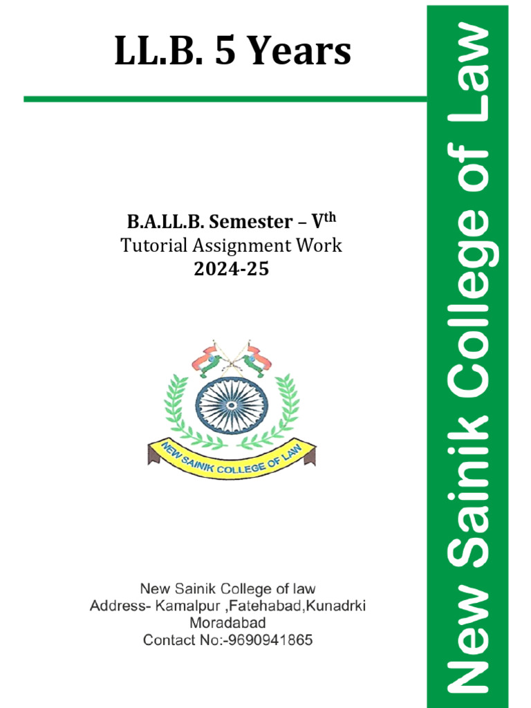 Home Assignment Ballb 5th Sem | PDF | Economies