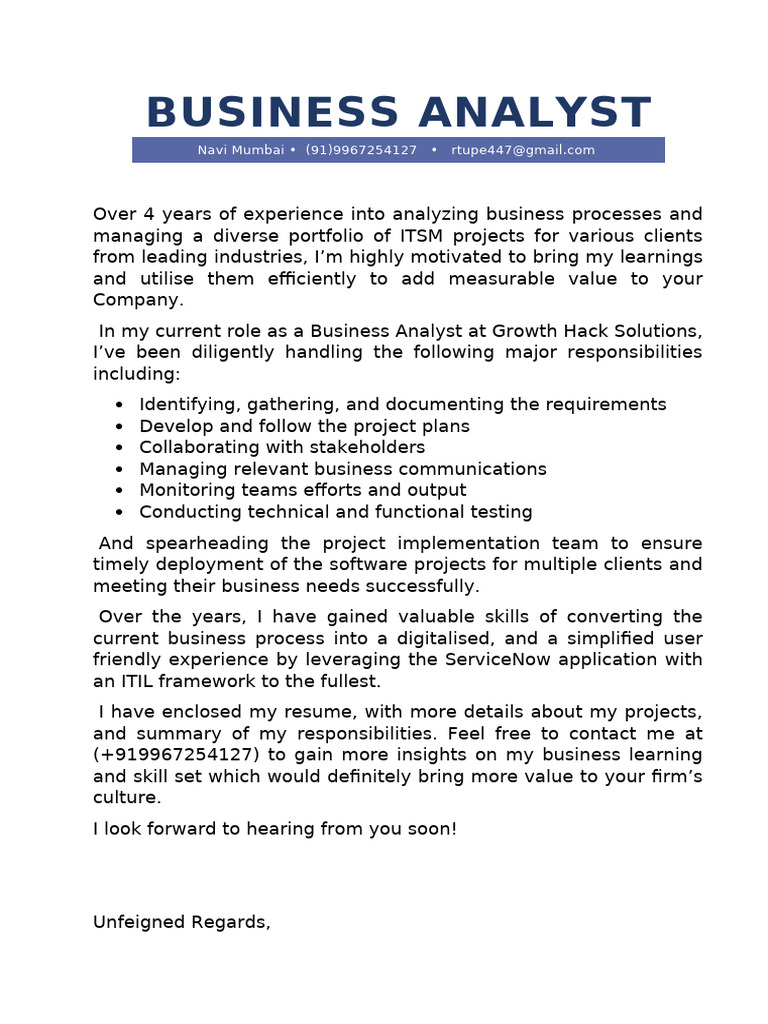 Business Analyst | PDF