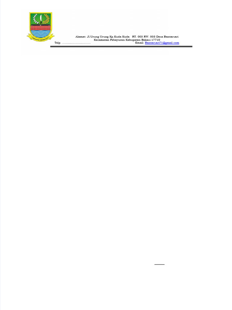 Surat Tugas Ke Kpu Bulanan | PDF