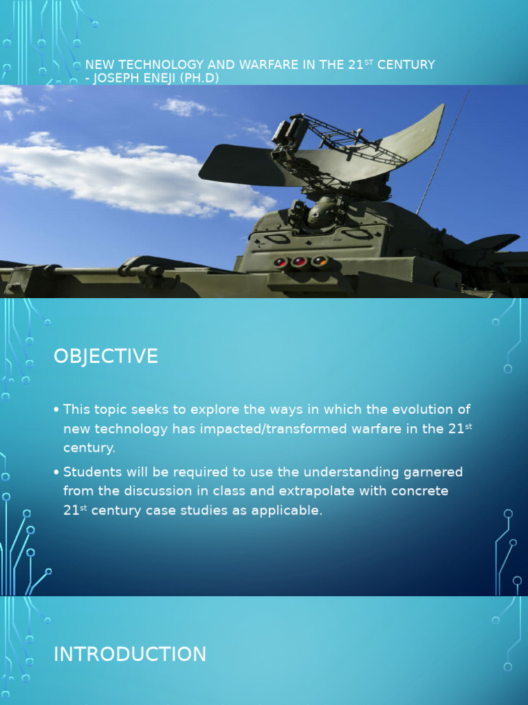 Technology's Impact on 21st Century Warfare | PDF | Military ...