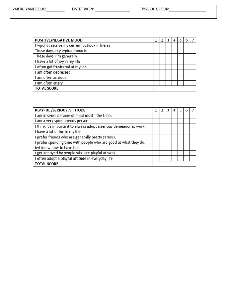 HUMOR-SCALE | PDF | Humour | Laughter