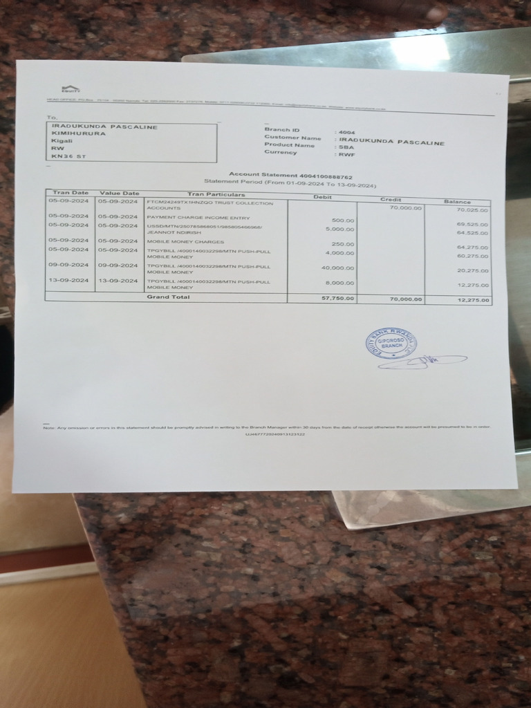 Kayigamba 101047 | PDF