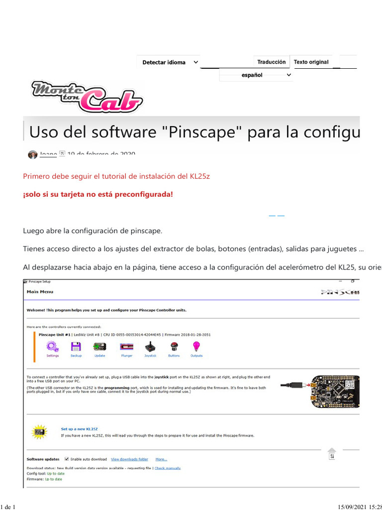 Uso Del Software Pinscape para La Configuración Del KL25Z | PDF