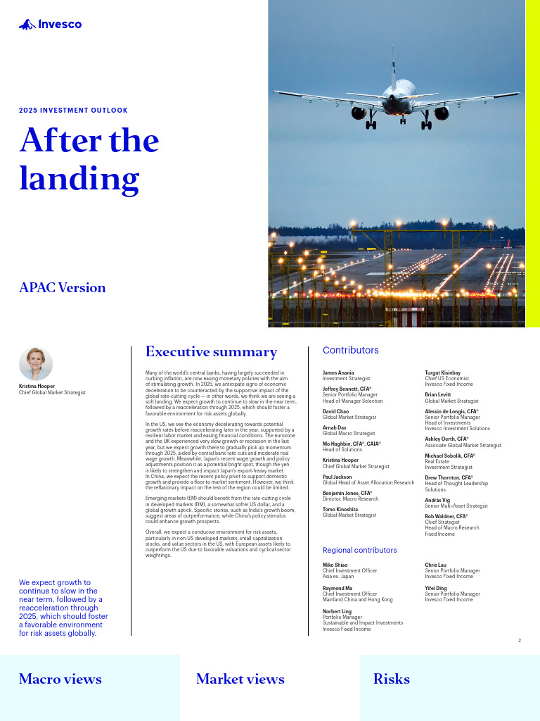 Invesco 2025 Investment Outlook Apac Version Nov 2024 | PDF | Inflation | Central Banks
