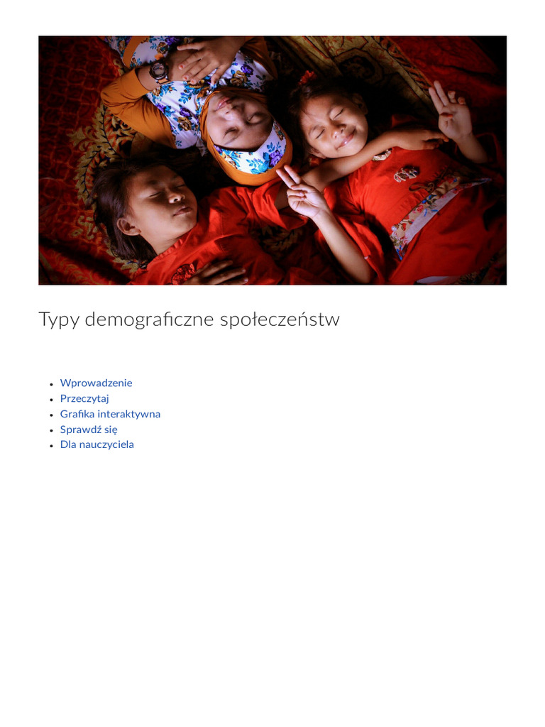 Typy Demograficzne Spoleczenstw 2 | PDF