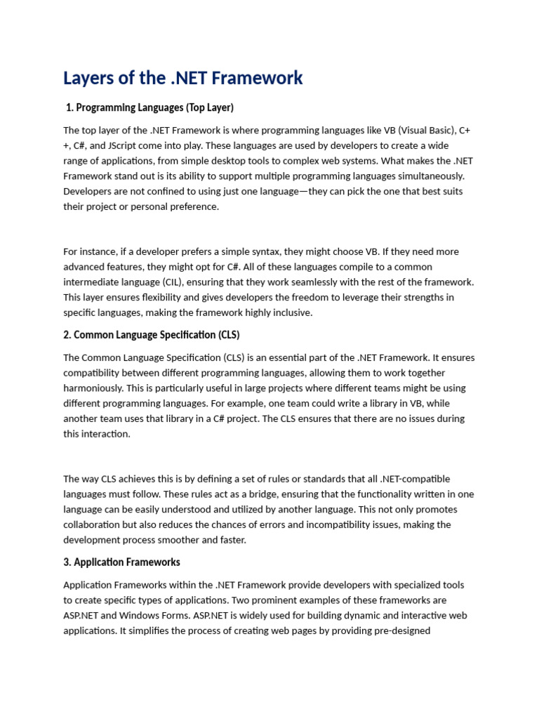 Layers of the | PDF | C Sharp (Programming Language) | Xml