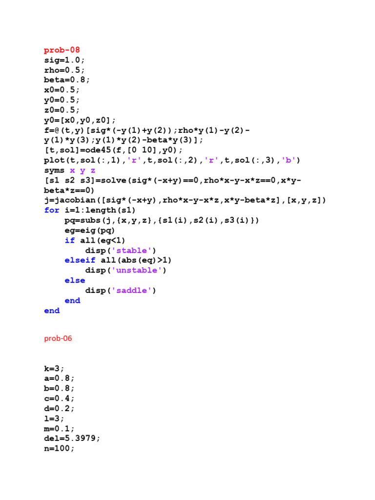 Dynamic System Stability Analysis | PDF