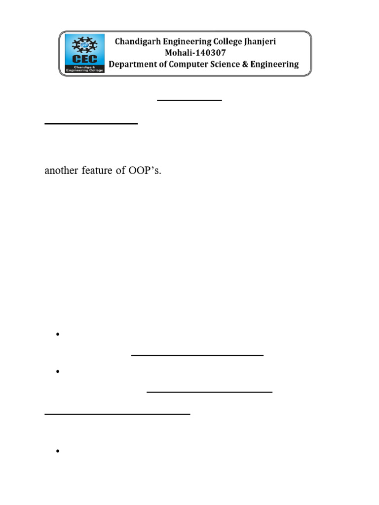Chapter 3 (INHERITANCE) | PDF | Inheritance (Object Oriented Programming) | Namespace