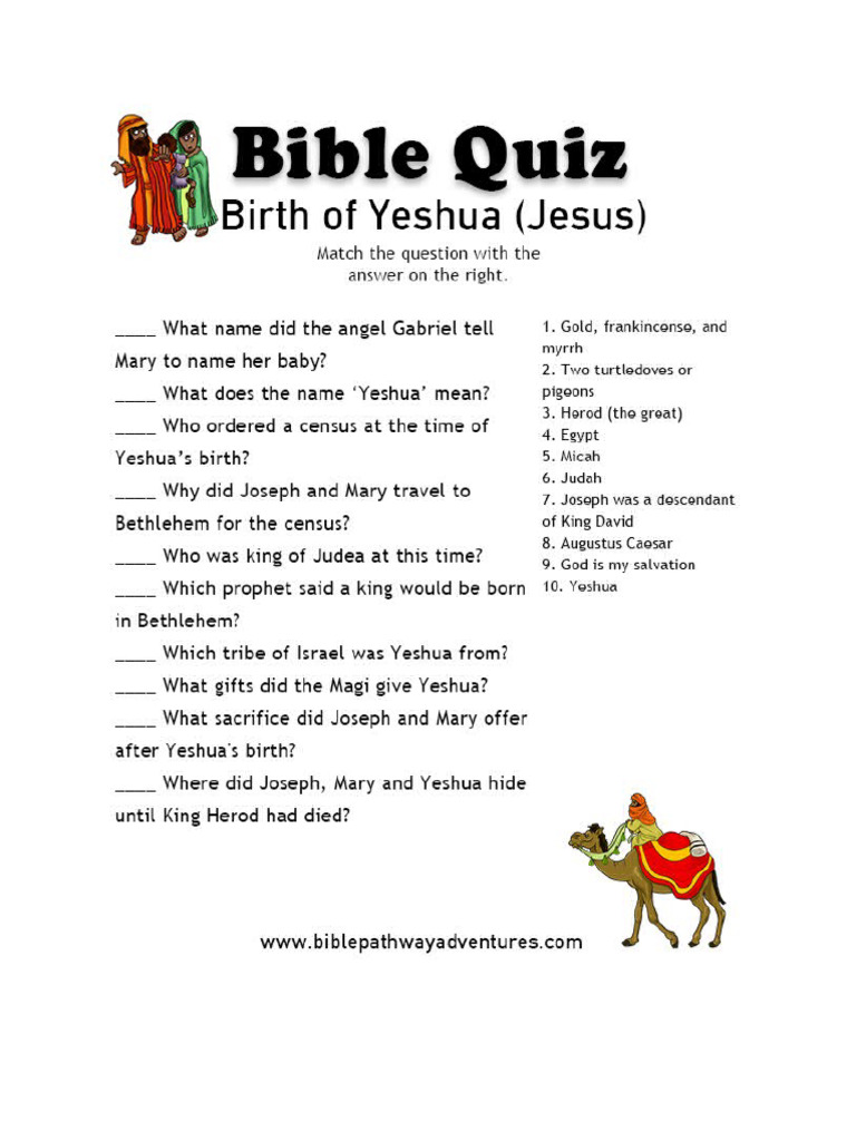 Bible Quiz | PDF