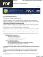 SAPS 271 Firearm License Application Checklist | PDF