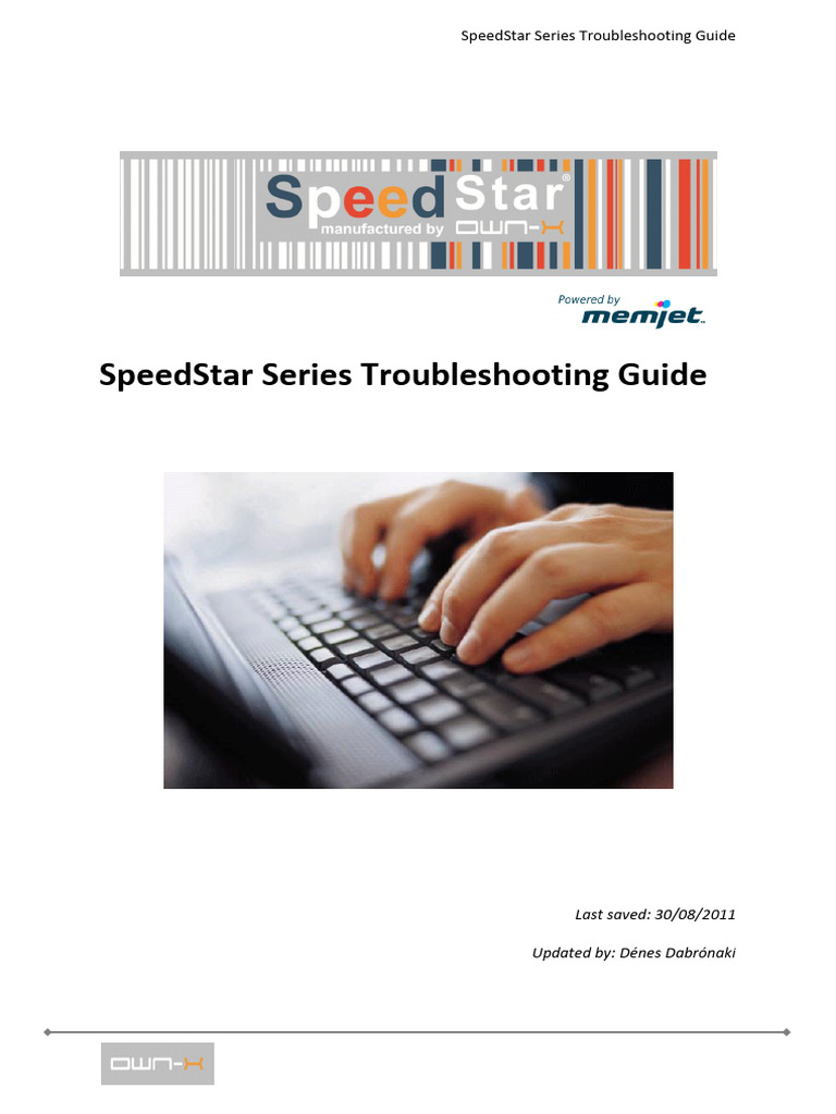 SpeedStar Series Troubleshooting Guide - 30aug2011 | PDF | Printer ...