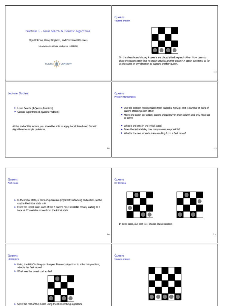 Introduction To AI 1 - Practicals PDF | PDF | Genetic Algorithm ...
