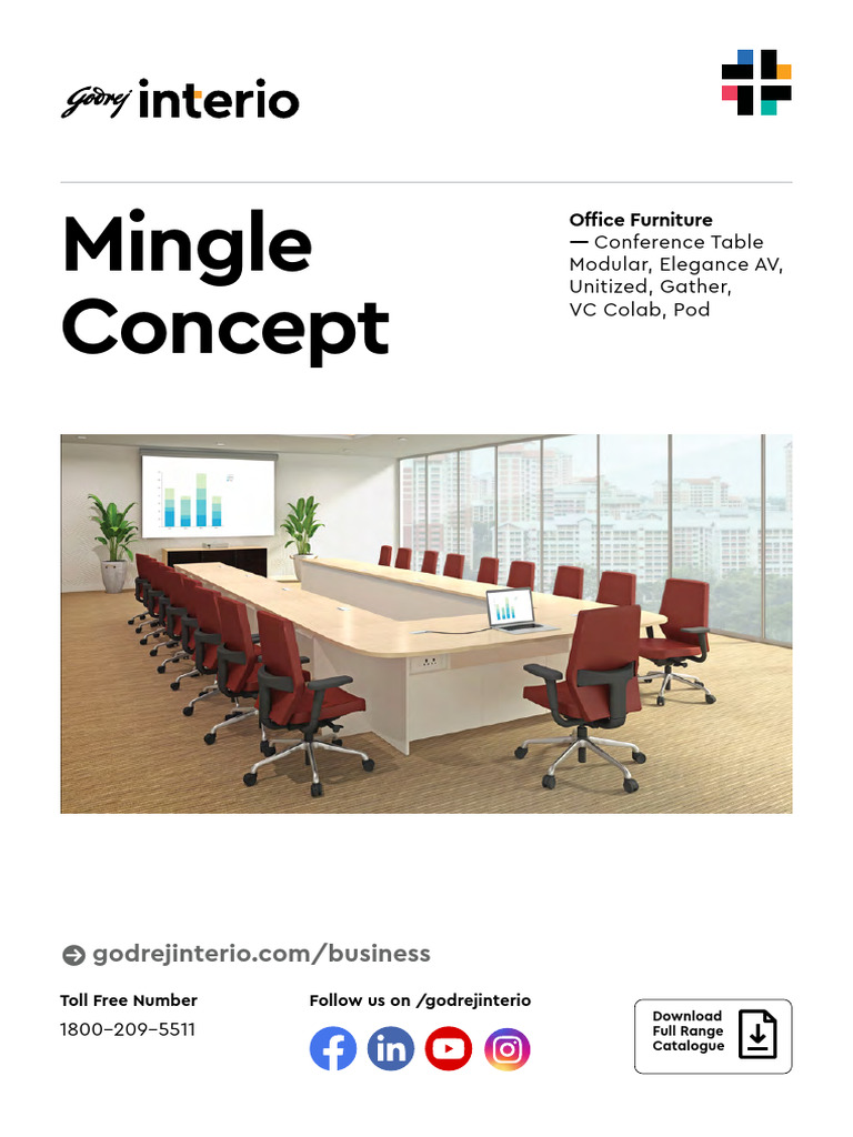 Godrej Mingle Modular Conference Tables | PDF | Building Engineering ...