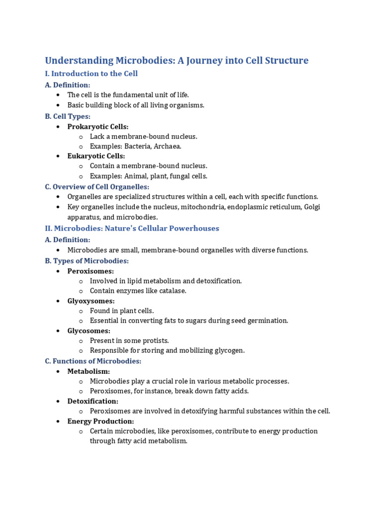 Microbodies Chat GPT Introduction | PDF