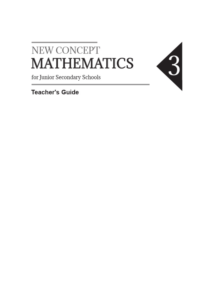 New Concept Mathematics JSS 3 TG Final | PDF | Trigonometric Functions ...