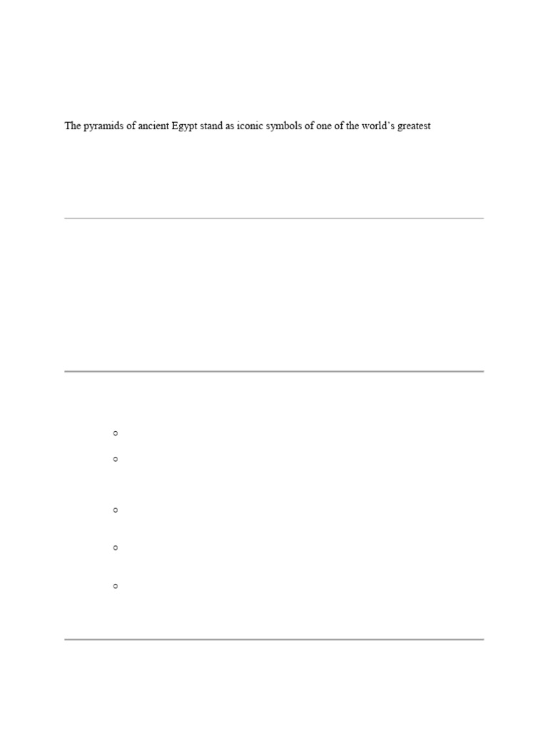 Planning and Design Characteristics of Pyramids in Egyptian ...