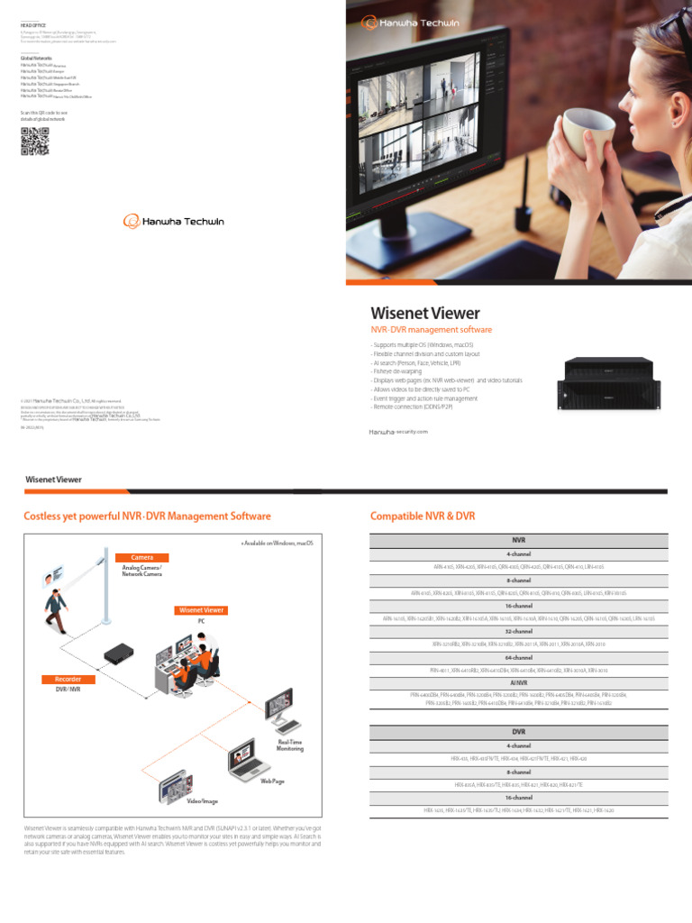 Wisenet Viewer: NVR/DVR Management Tool | PDF | Digital Video Recorder ...