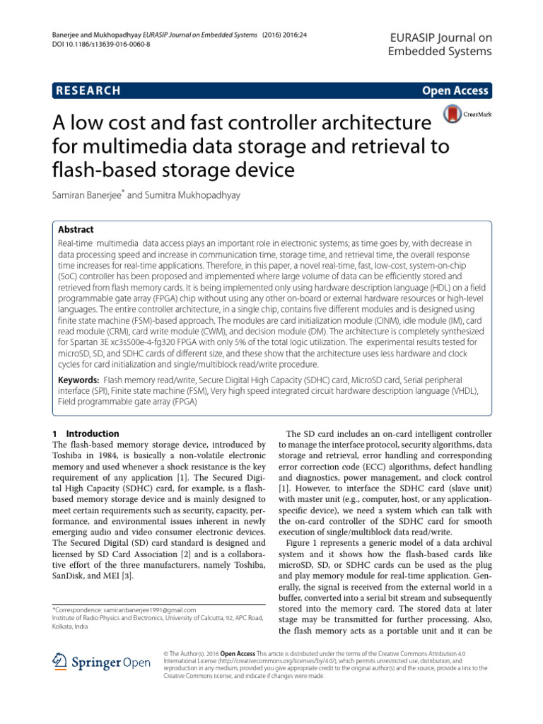 Flash Memory Controller Architecture | PDF | System On A Chip | Flash Memory
