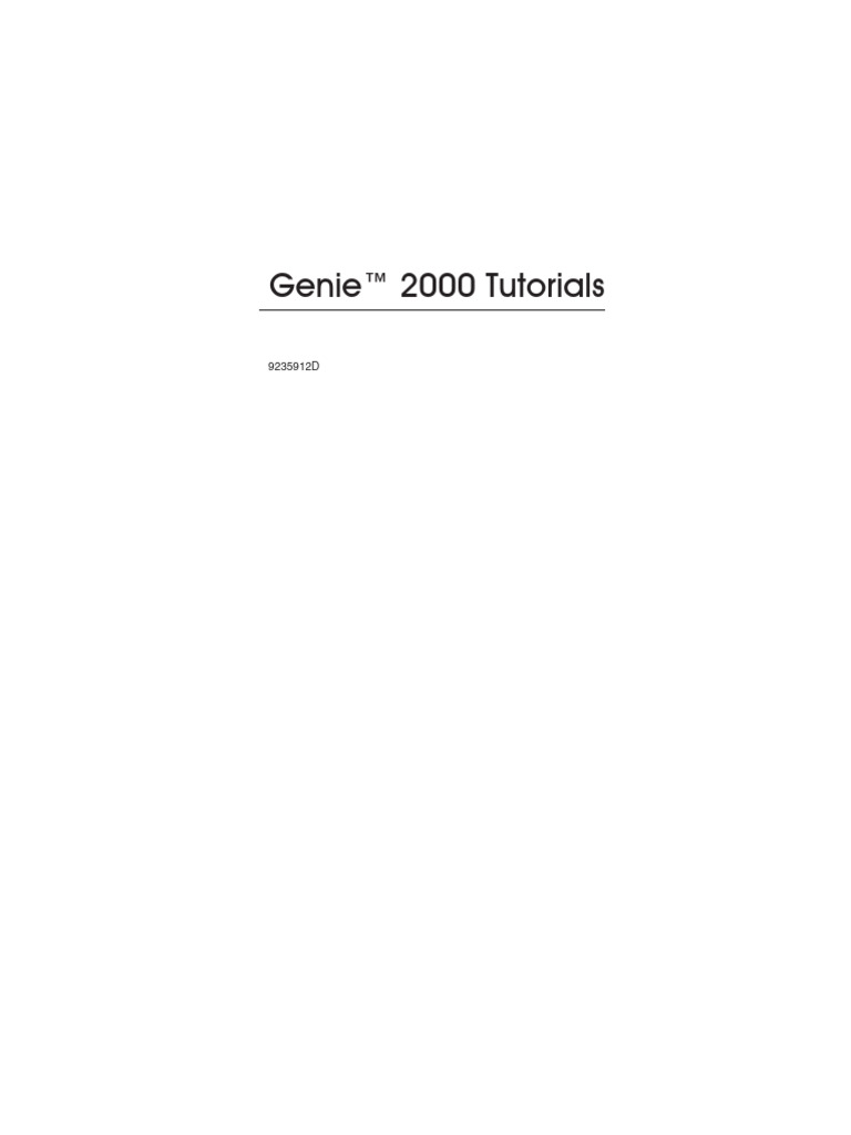 Genie 2000 Tutorials Manual | PDF | Window (Computing) | Cursor (User Interface)