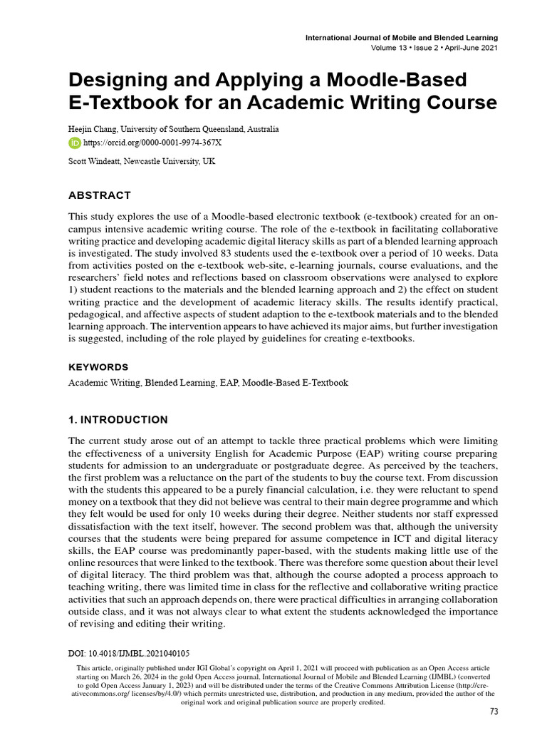Chang and Windeatt - 2021 - Designing and applying a moodle-based e ...