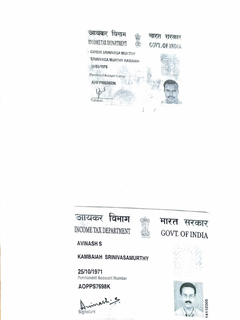 Authorized Signatory PAN | PDF