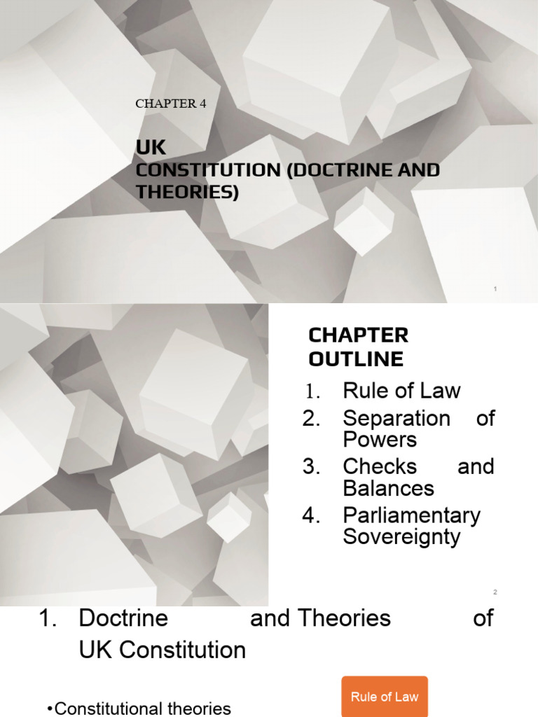 Week 5 The UK Constitution (Part 3) | PDF | Separation Of Powers | Rule ...