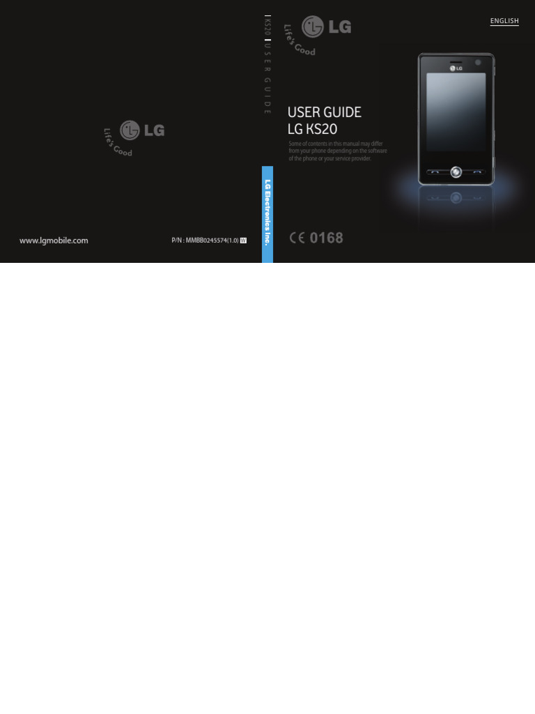 Lg Ks20 Manual | PDF | Smartphone | Battery Charger