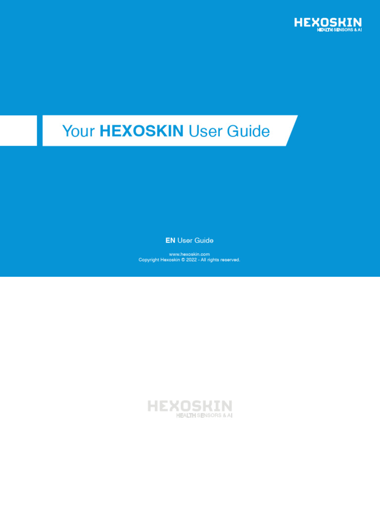 Hexoskin - User Guide - 2022 | PDF | Heart Rate