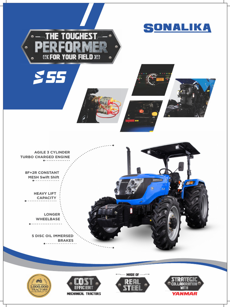 Sonalika 55 Tractor Specifications | PDF | Four Wheel Drive | Trailer ...