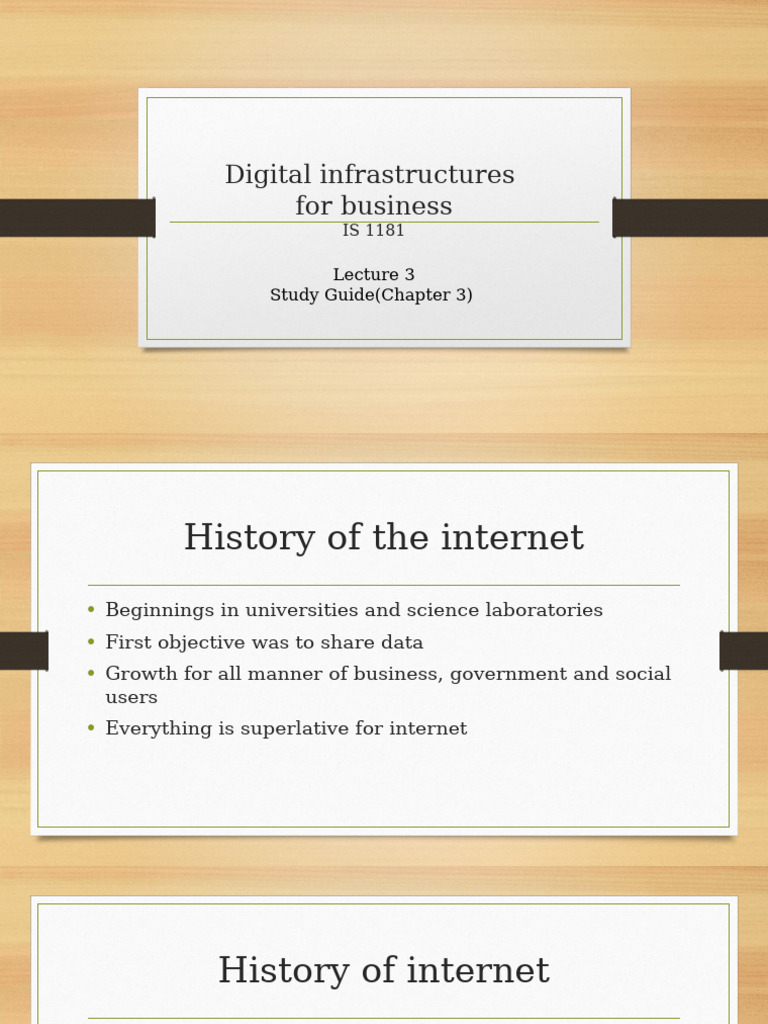 Chapter 3: History of The Internet | PDF | Internet | Computer Network