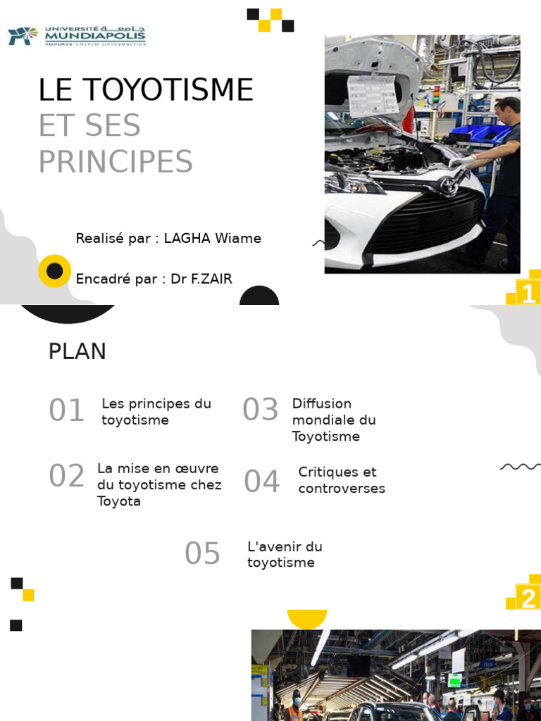 Toyotisme Wiame Lgh 1 | PDF | Théorie des systèmes | Inventaire