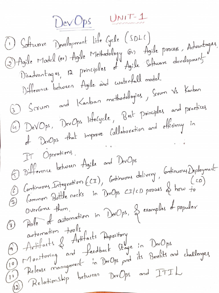 Devops Unit I | PDF