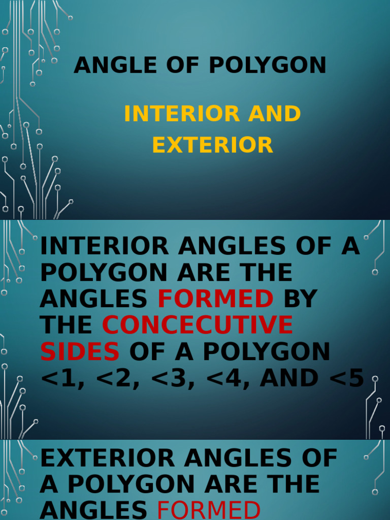 Angle of Polygon GRADE9 | PDF