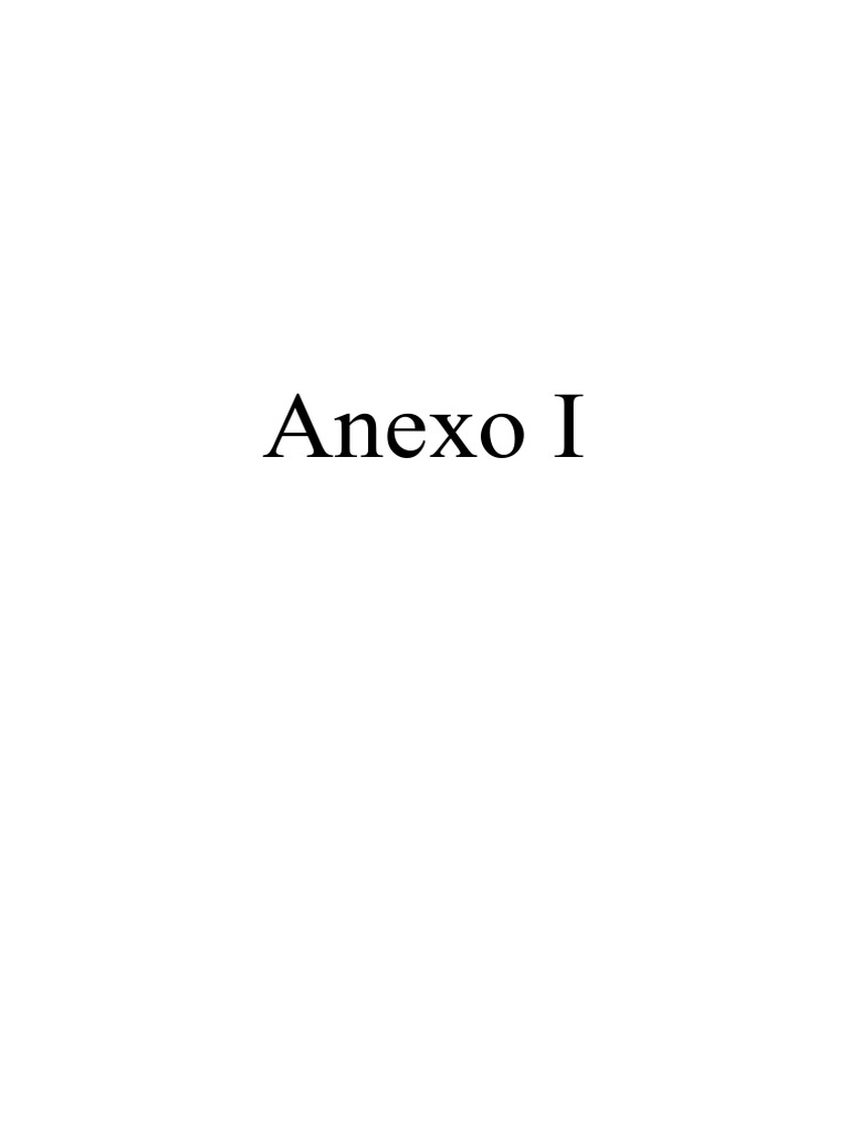 anexo I | PDF