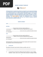 Import Contract Template Sample | PDF | Private Law | Justice