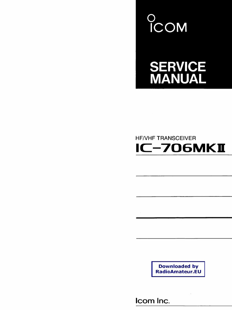 Icom Ic-706mkii | PDF