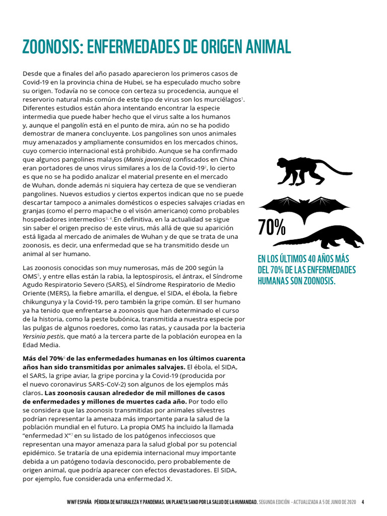 meta-zoonosis | PDF | Destrucción del habitát | Influenza
